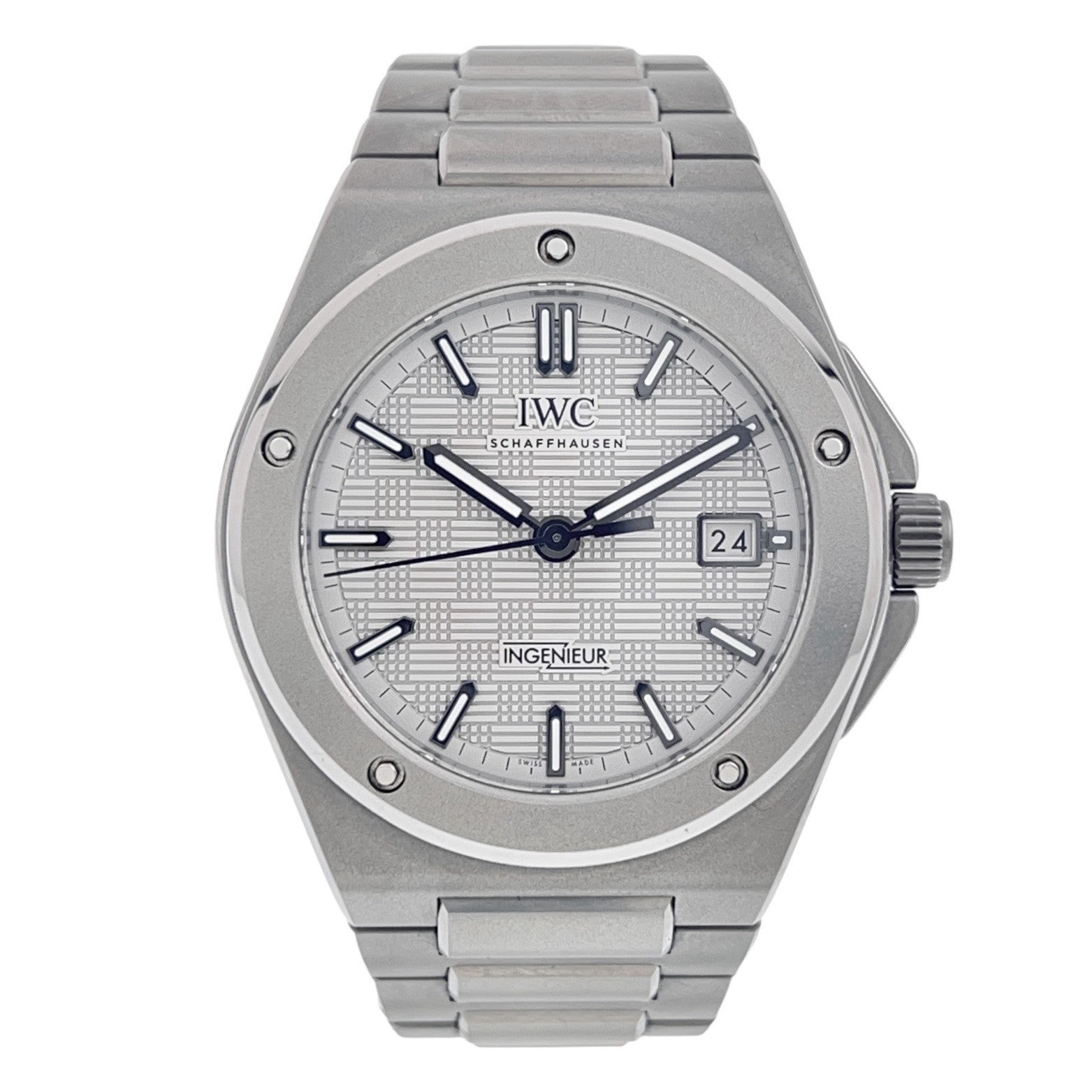 IWC Ingenieur Titanium Grey Dial 40mm Automatic Men’s Watch IW328904 ...