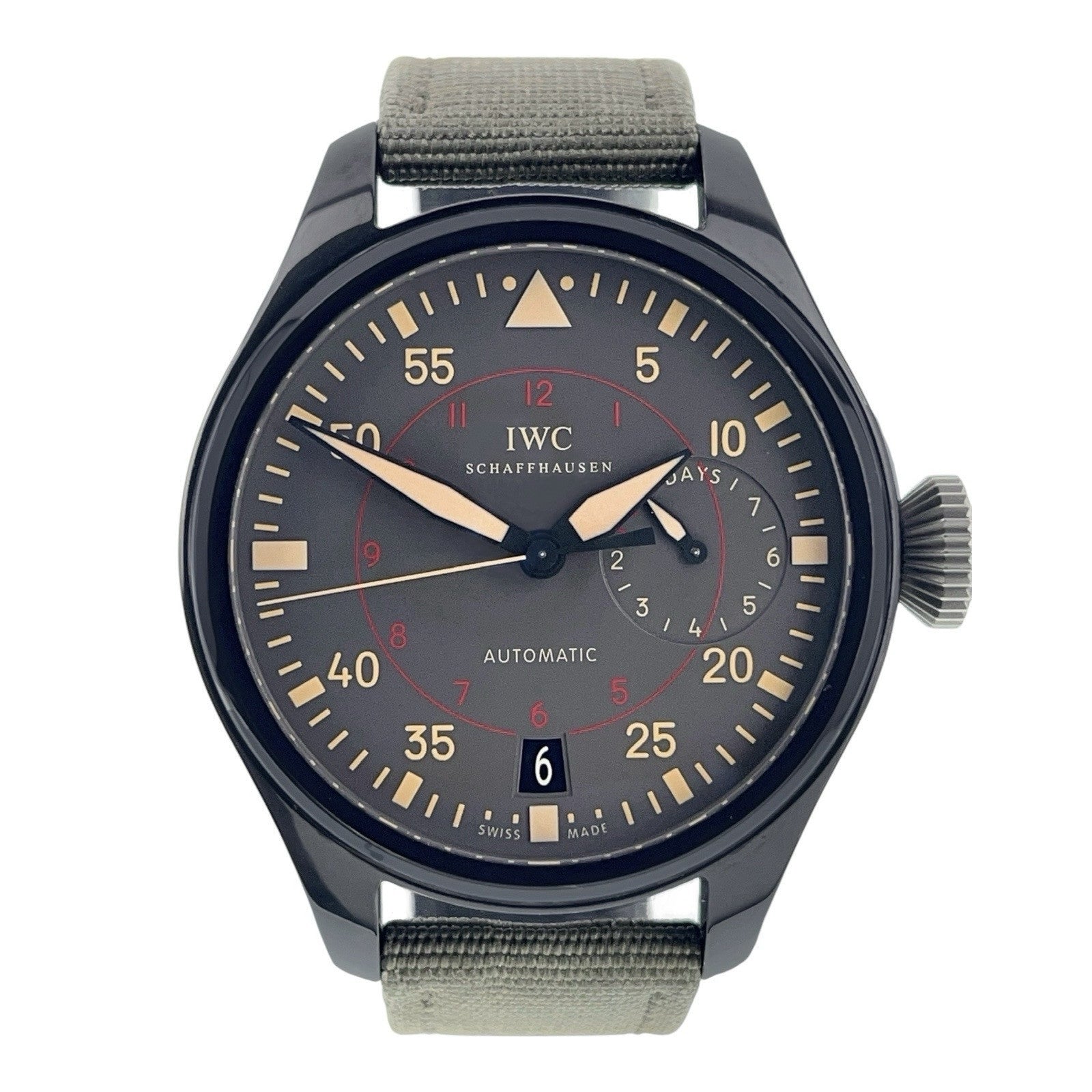 IWC Big Pilot Top Gun Ceramic Grey Dial 48mm Automatic Men’s Watch IW5 ...