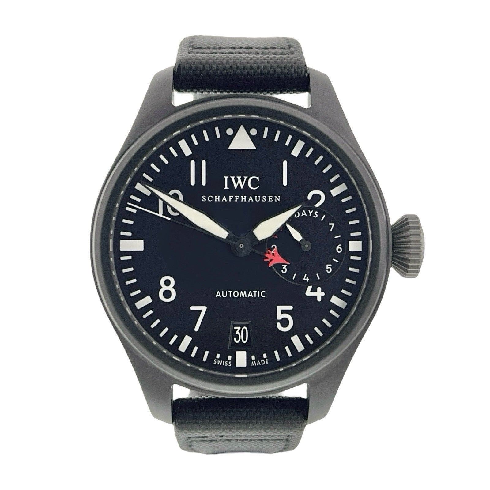 IWC Big Pilot Top Gun Ceramic Black Dial 48mm Automatic Men’s Watch IW ...