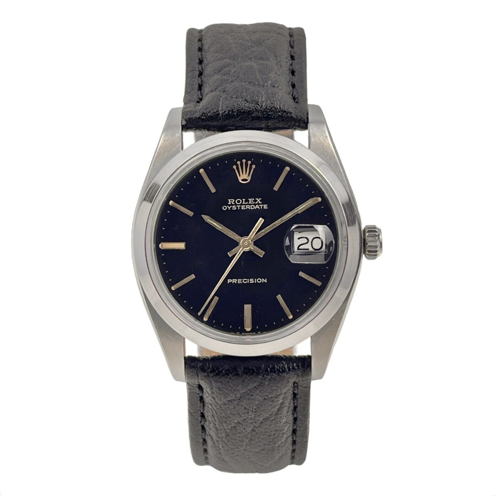 Rolex Men’s Oysterdate 34mm OysterDate Precision Vintage Manual Steel ...