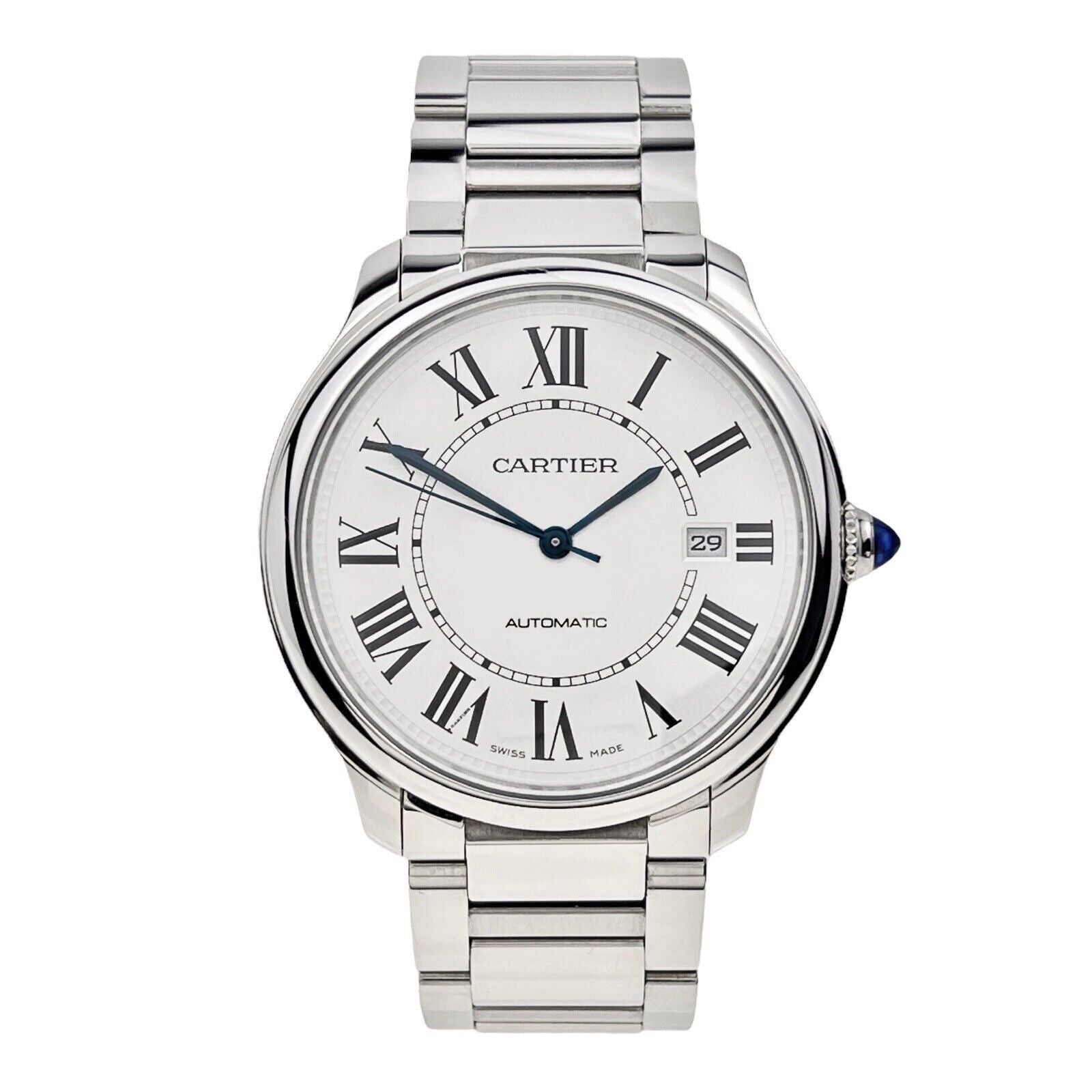 Cartier Ronde Must de Cartier 4440 Men’s Automatic 40mm Watch - Box ...