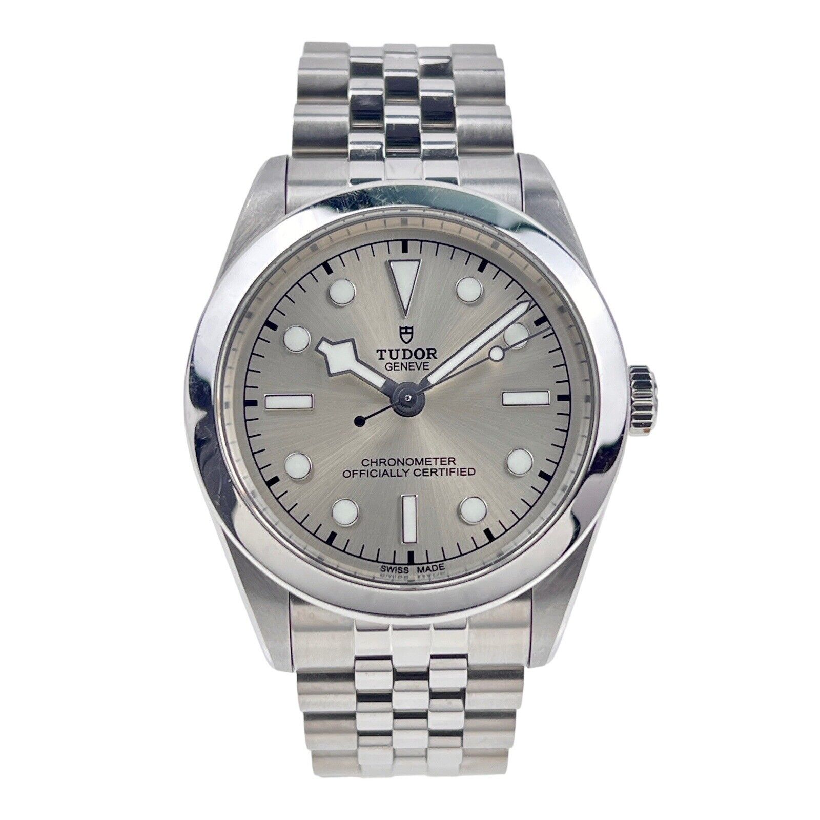 Tudor Black Bay Automatic Chronometer Silver Dial Men's Watch 79660 39 ...