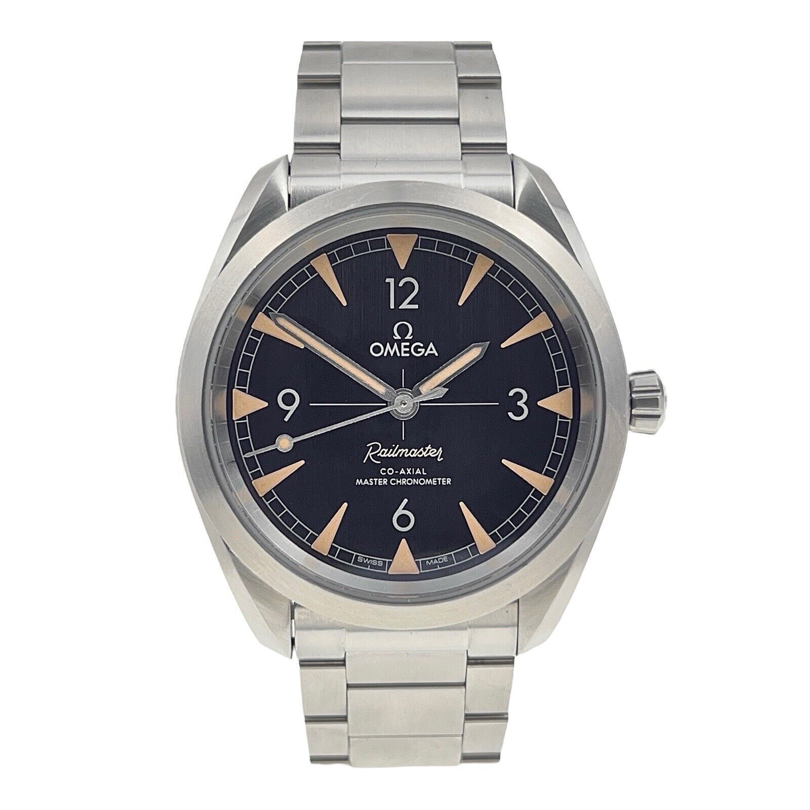 Omega Seamaster Railmaster Stainless Steel 40mm Automatic Men’s Watch ...