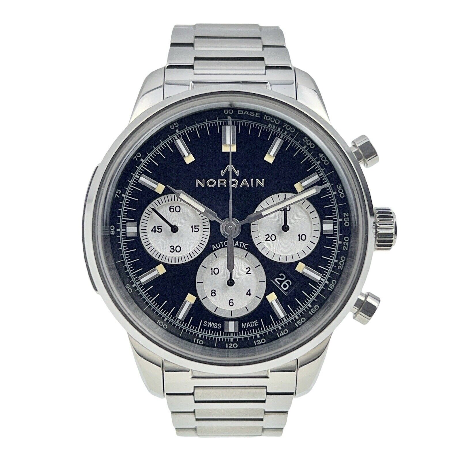 Morgan Freedom 60 Stainless Steel Black 43mm Automatic Men’s Watch - B ...