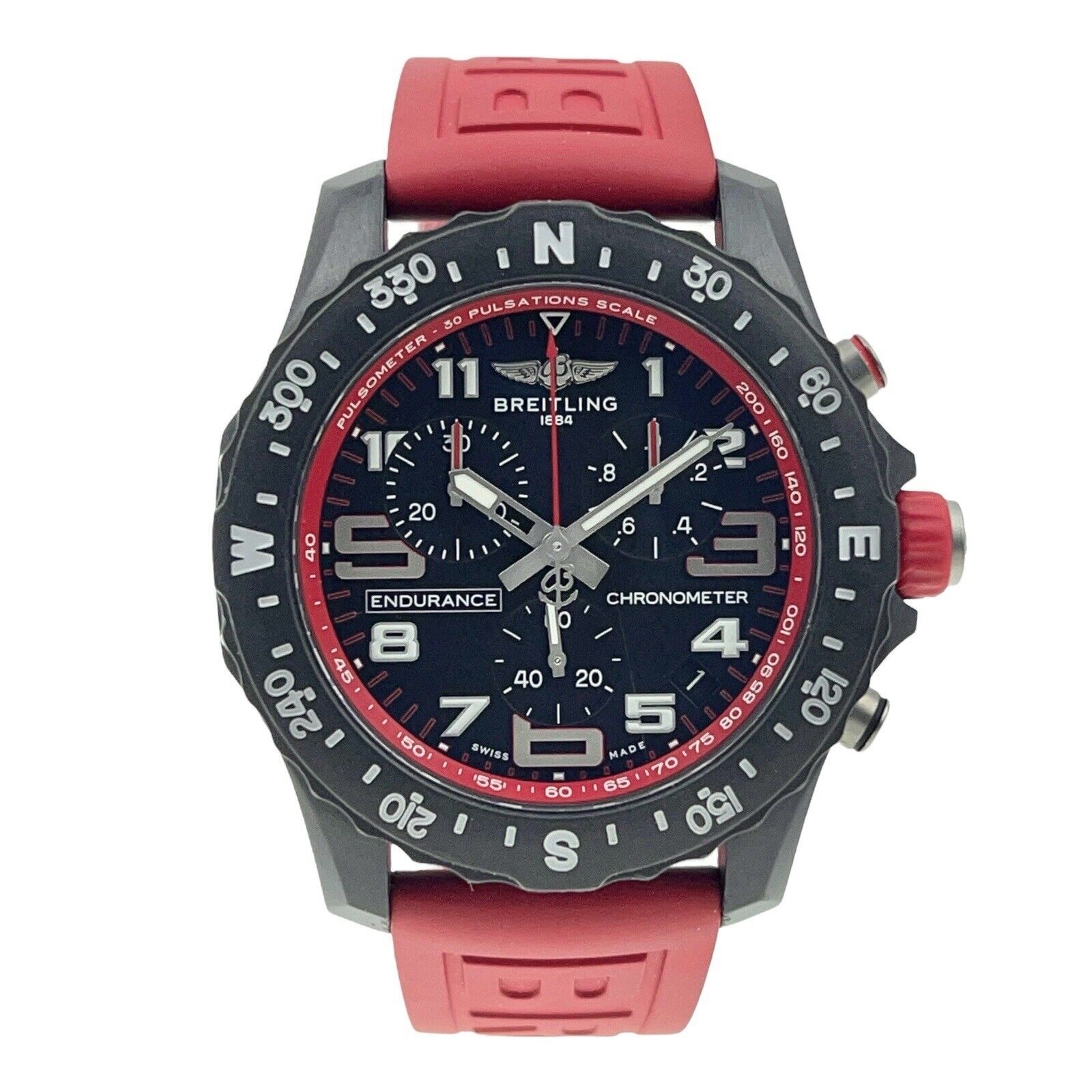 Breitling Endurance Pro Red Breitlight 44mm Quartz Men’s Watch X82310 ...