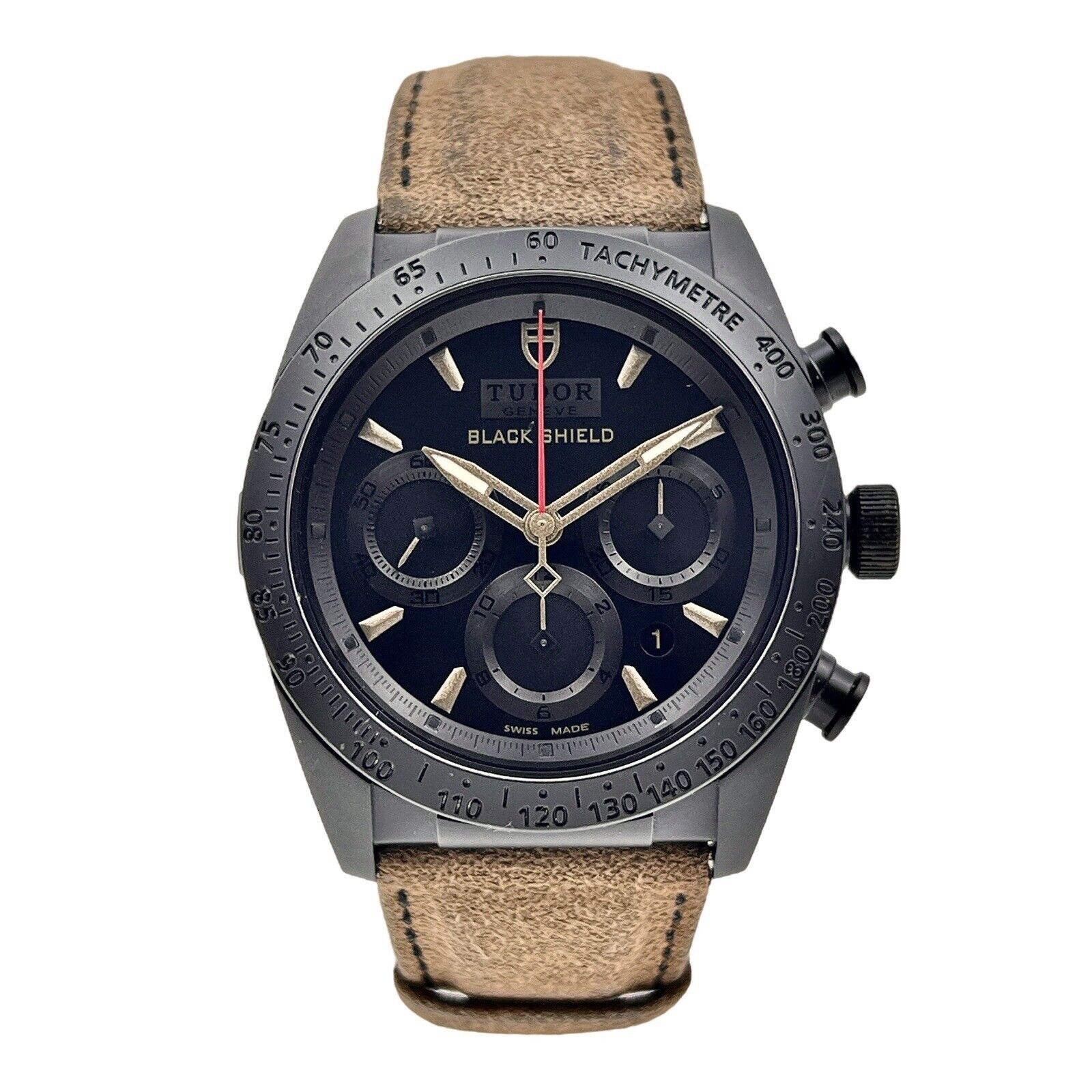 Tudor Fast Rider Black Shield Ref-42000C Automatic 42mm Men's Watch Bo ...